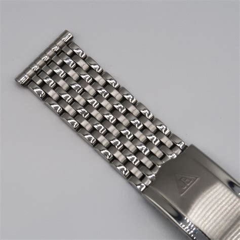 Forstner 9 Row Beads Of Rice Stainless Steel Watch Bracelet