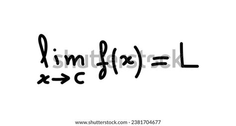 Limit Notation Symbol Calculus Mathematics Resources Stock Vector Royalty Free 2381704677