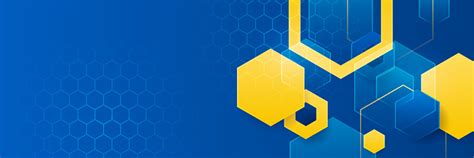 현대 추상 블루 옐로우 오렌지 배너 배경 디자인 육각형 패턴의 추상 기하학적 배경 벡터 일러스트 레이 션 0명에 대한 스톡 벡터 아트 및 기타 이미지 Istock