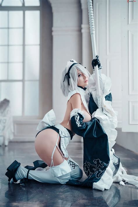 Okita Rinka 沖田凜花rinka Cosplay 2b Maid Nierautomata 30 Photos