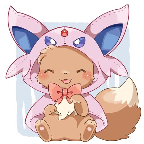 Eevee ~ Espeon Poncho Cute Pokemon Wallpaper Eevee Cute Cute