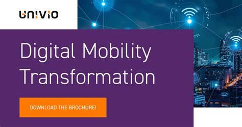 Digital Mobility Transformation Ai Big Data And Iot Univio