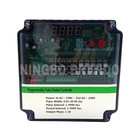 10 Channel 24V 110V 220V Dust Collector Pulse Jet Valve Timer Board Sequence Controller For
