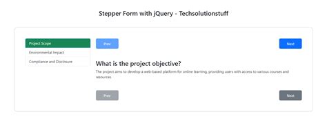 Laravel 11 Nested Stepper Form With Jquery