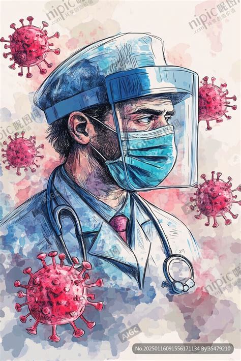 Ai创作图冠状病毒立体画 抗疫主题作品 抗争疫情 手绘抗疫海报 疫情中的医生 战胜冠状病毒 万众一心攻克冠状病毒 抗击病毒 抗疫绘画 医生防疫