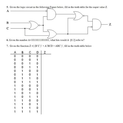 Solved Given The Logic Circuit In The Following Figure Chegg