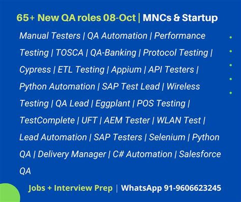 Jobs Qa Whatsapp Gethired Softwaretesting Manualtesting