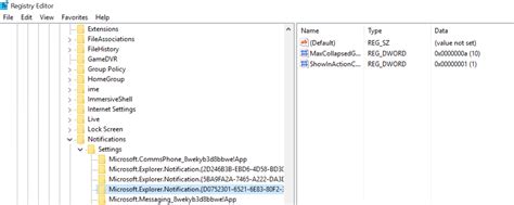 Windows C Win10 App Notification Settings In Regedit Stack Overflow