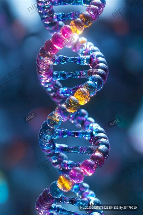 Ai创作图dna 双螺旋 分子 结构 基因 生物 科学 彩色 链条 遗传 医学 研究 微观 细胞 化学 昵图网