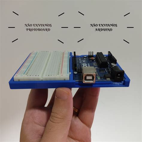 3pç Case Arduino Uno Protoboard 400 Pontos Impressão 3d Mercado Livre