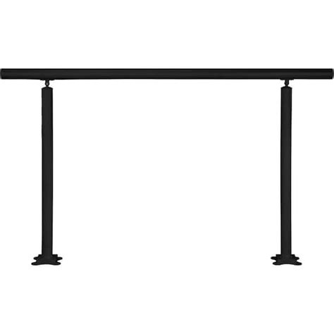 SVOPES Ft In H X In W Black Aluminum Handrails For Steps Elderly Support