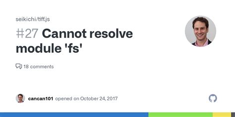 Cannot Resolve Module Fs · Issue 27 · Seikichitiffjs · Github
