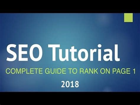 SEO Tutorial For Beginners Step By Step Guide 2018 YOAST SEO YouTube Seo Tutorial