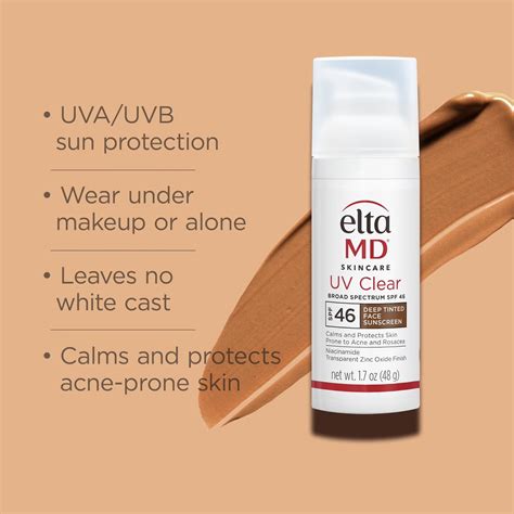 Elta Md Uv Clear Broad Spectrum Spf 46 Tinted Accessories Trend