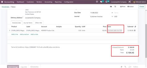 How To Configure Louisianausa Sales Tax Using Odoo 16 Accounting