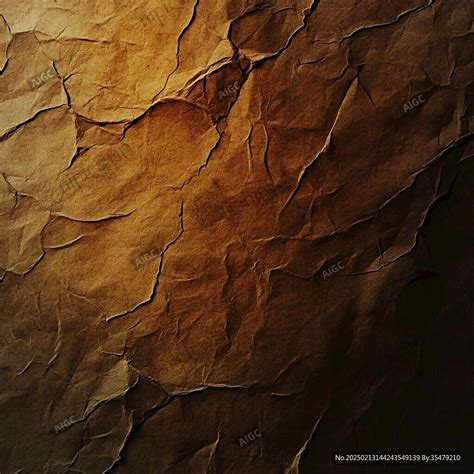 Ai创作图揉皱的牛皮纸肌理 纸皮牛皮黄金色纸底纹 褶皱的牛皮纸肌理 揉皱的牛皮纸 牛皮纸皱纹 皱纹背景素材 装饰画金纸 金色皮表面 金色质感纸 金黄纸纹 艺术纸褶皱刮痕背景 金箔皱褶 金色纸张