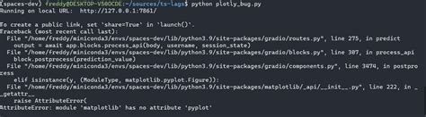 Gradioplot Cant Render Plotly Unless Matplotlibpyplot Is Imported · Issue 1336 · Gradio App
