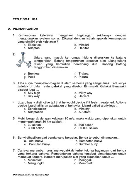 Soal Ppdb Mts Pdf