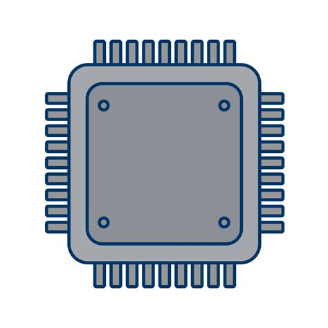 Processor Icon Vector Illustration 424635 Vector Art At Vecteezy