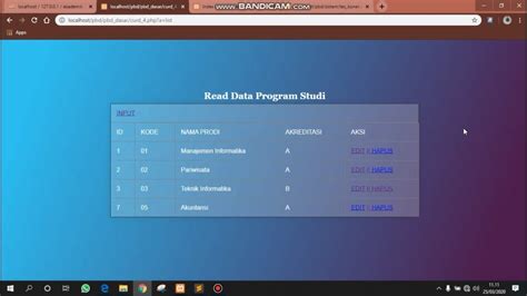 Create Read Update Dan Delete Crud Pada Php Youtube