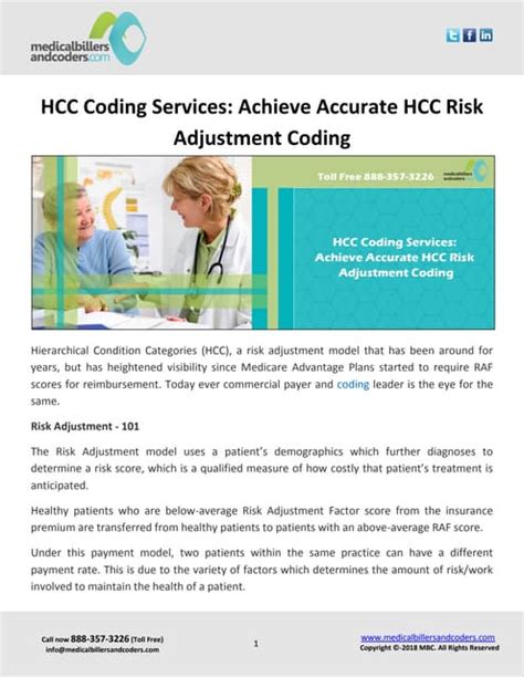 Hcc Coding Services Achieve Accurate Hcc Risk Adjustment Coding Pdf
