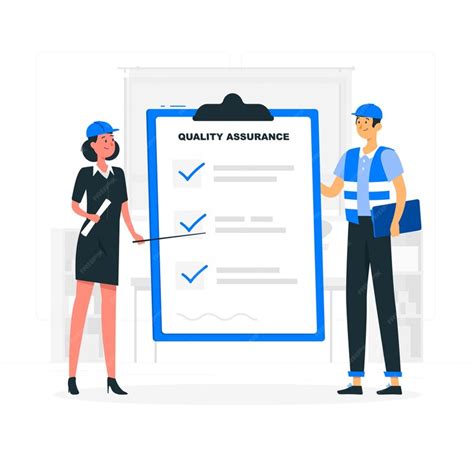 Qa 엔지니어 컨셉 일러스트 무료 벡터