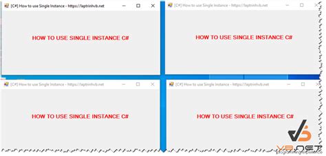 C Hướng Dẫn Thiết Kế ứng Dụng Winform Single Instance