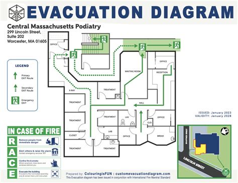 Personalized Emergency Evacuation Plan For Alex Fire Scape Route Digital Purchase Etsy