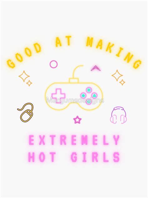 Making Extremely Hot Girls Sticker For Sale By Maryumsdesigns Redbubble