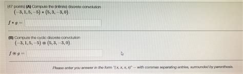 Solved 47 Points A Compute The Infinite Discrete