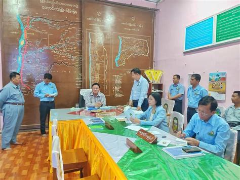 မကွေးတိုင်းဒေသကြီးအစိုးရအဖွဲ့ စီးပွားရေးရာဝန်ကြီး ဦးအောင်ချိန်သည် အောင်လံမြို့နယ်တွင် ၂၀၂၂ ၂၀၂၃