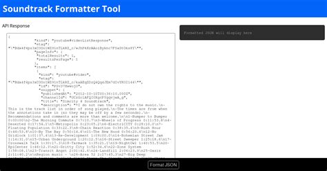 Node Soundtrack Formatter Codesandbox