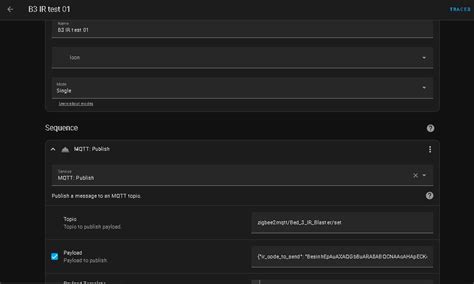 Universal Ir Remote Not Configured Correctly In Mqtt Zigbee Home