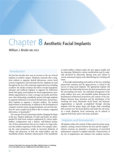 Pdf Aesthetic Facial Implants Dokumen Tips