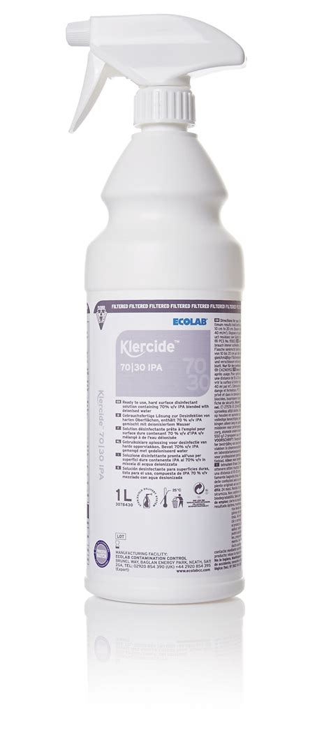 Ecolab Filtered Klercide 70 30 Ipa Blended With Deionized Water 6 X 1 L Buy Online Ecolab