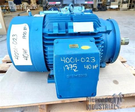 Flanged Electric Motor 40 Hp 4 Poles 1775 Rpm Brand Siemens In