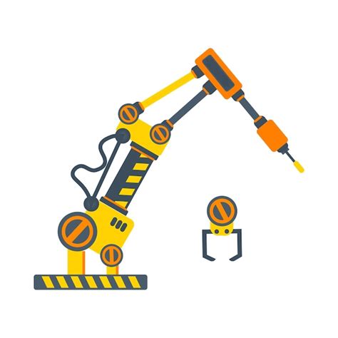 Premium Vector Automated Robotic Arm