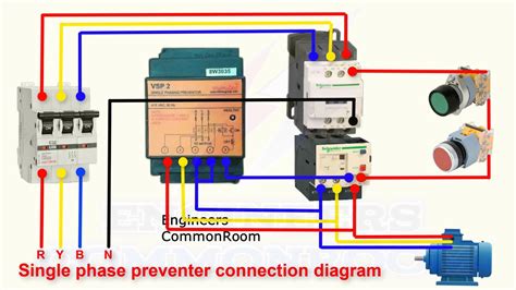 Single Phase Preventer Connection Engineers CommonRoom Electrical Circuit Diagram YouTube