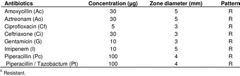 Antibiotic Sensitivity Of Acinetobacter P 286 Download Table