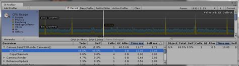 Performance Spike On Canvassendwillrendercanvases When Moving A Panel Unity Engine Unity