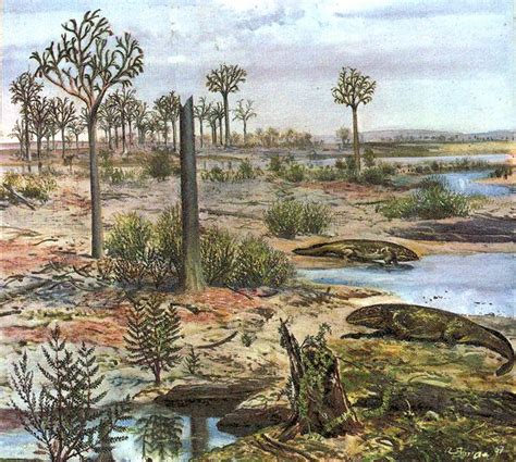 Devonian Period Landscape