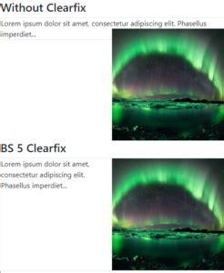 Learn With An Example How Bootstrap Clearfix Works