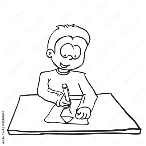Boy Drawing Clip Art At Arthur Dwyer Blog