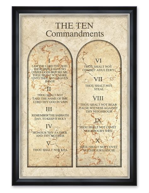 Ten Commandments Catholic Printable