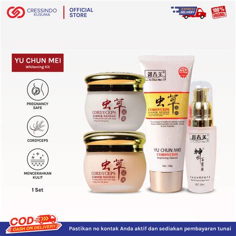 BPOM YU CHUN MEI Cordyceps Whitening KIT Lazada Indonesia