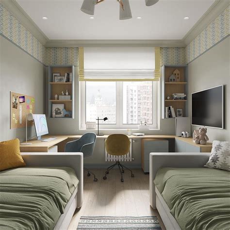 Детская для двух озорных мальчишек с необычной рабочей зоной 🔥 На 16 3 кв м организовано 👇🏻 📍