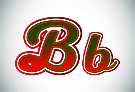 English Upper And Lower Case Letter B Graphic Alphabet Symbol For Corporate Business Identity