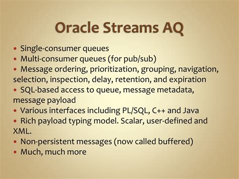 Ppt Mastering Oracle Streams Aq A Practical Guide For Asynchronous