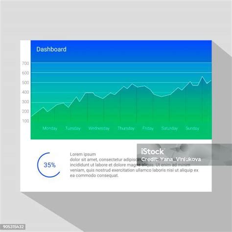 평면 디자인 그래프와 차트 Infographic 대시보드 템플릿 분석 데이터의 처리 0명에 대한 스톡 벡터 아트 및 기타 이미지