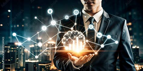 Photo Realistic As Ai Algorithm And Financial Strategy Concept As An Ai Algorithm Icon Paired